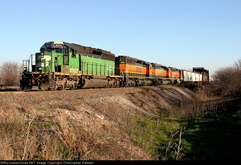 BNSF 8054, 7328, 7332, and 7839